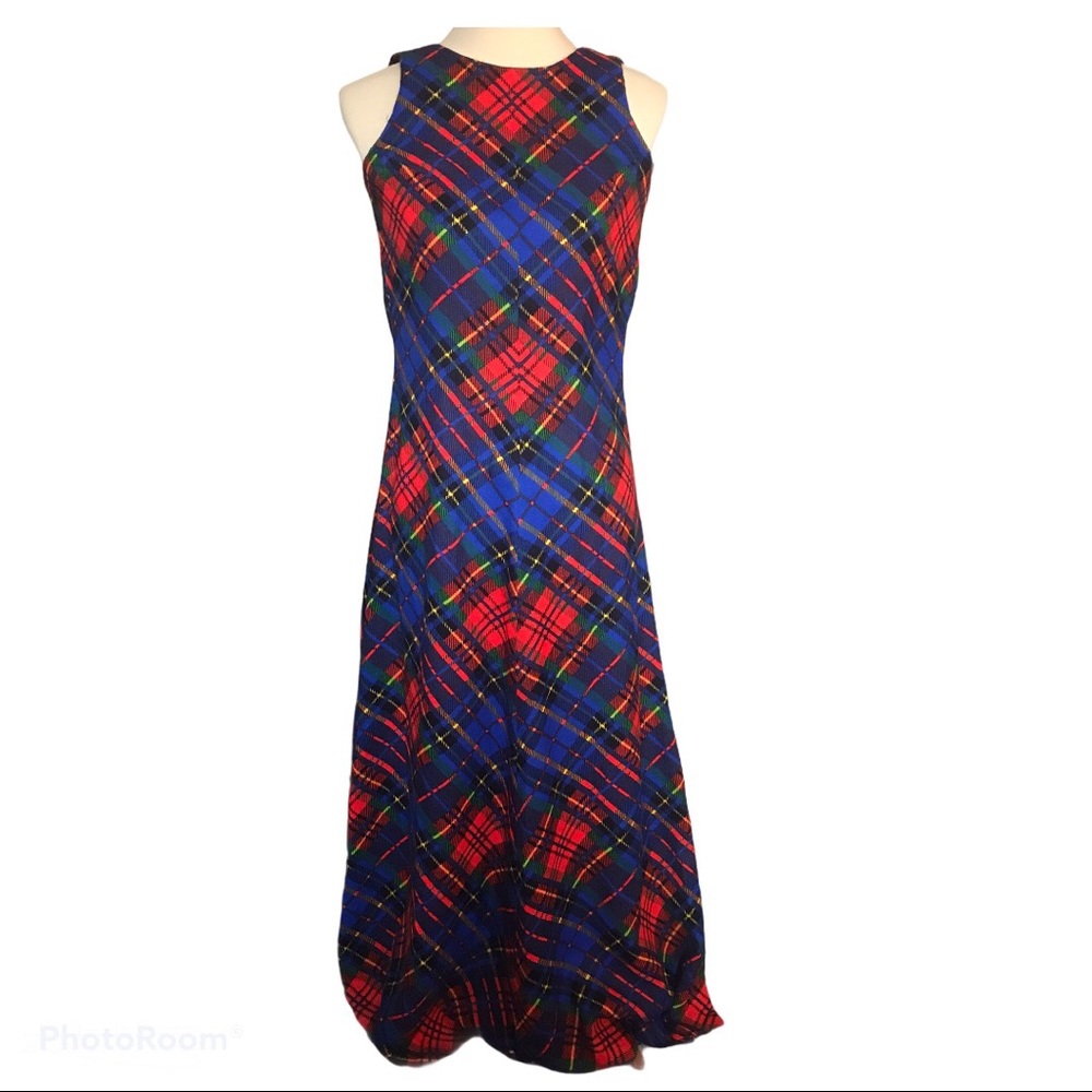 Vintage Plaid Dress - Gem
